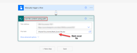 Creating a blank excel file in SharePoint from a Power Automate flow - Orby
