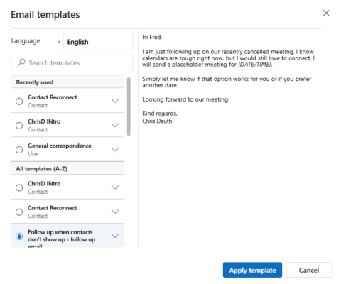 Creating Email Templates that merge with Dynamics 365 - Orby