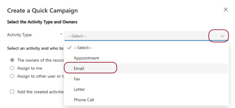 Creating a Quick Campaign to send Emails in Dynamics 365 - Orby