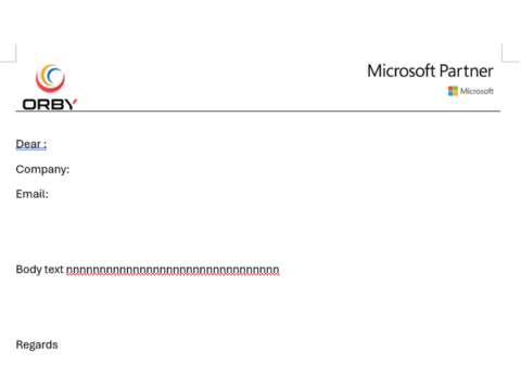 Creating Word Templates that merge with Dynamics 365 - Orby