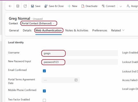 Create a Power Pages Site login for an external user - Orby