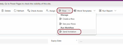 Create a Power Pages Site login for an external user - Orby
